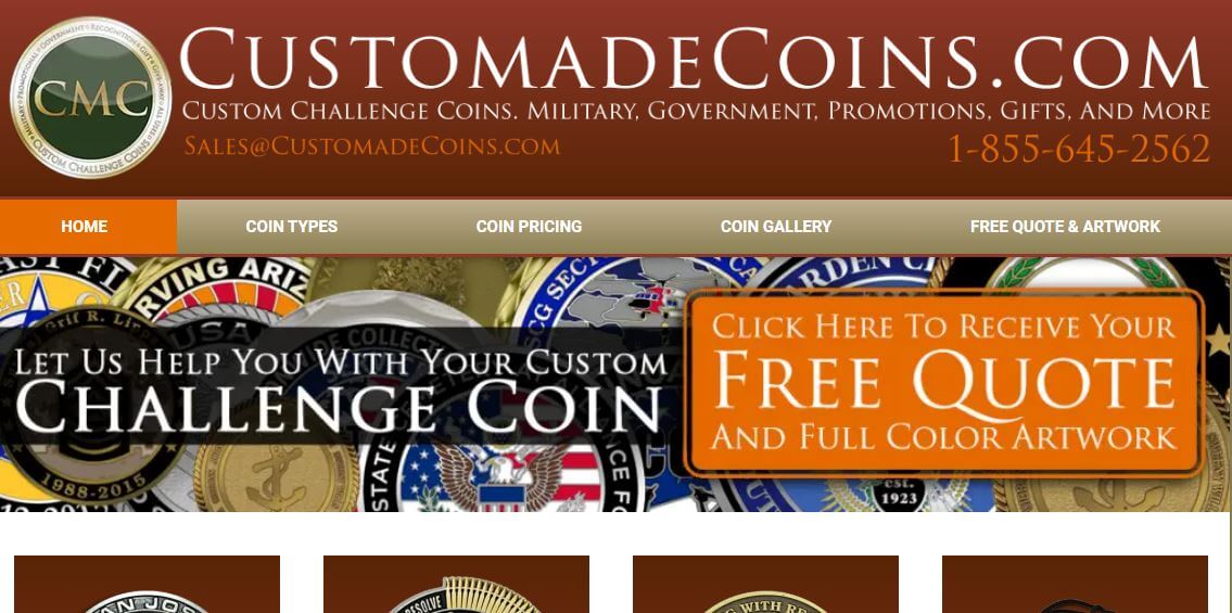 Custom Challenge Coins Maker - Customadecoins.com