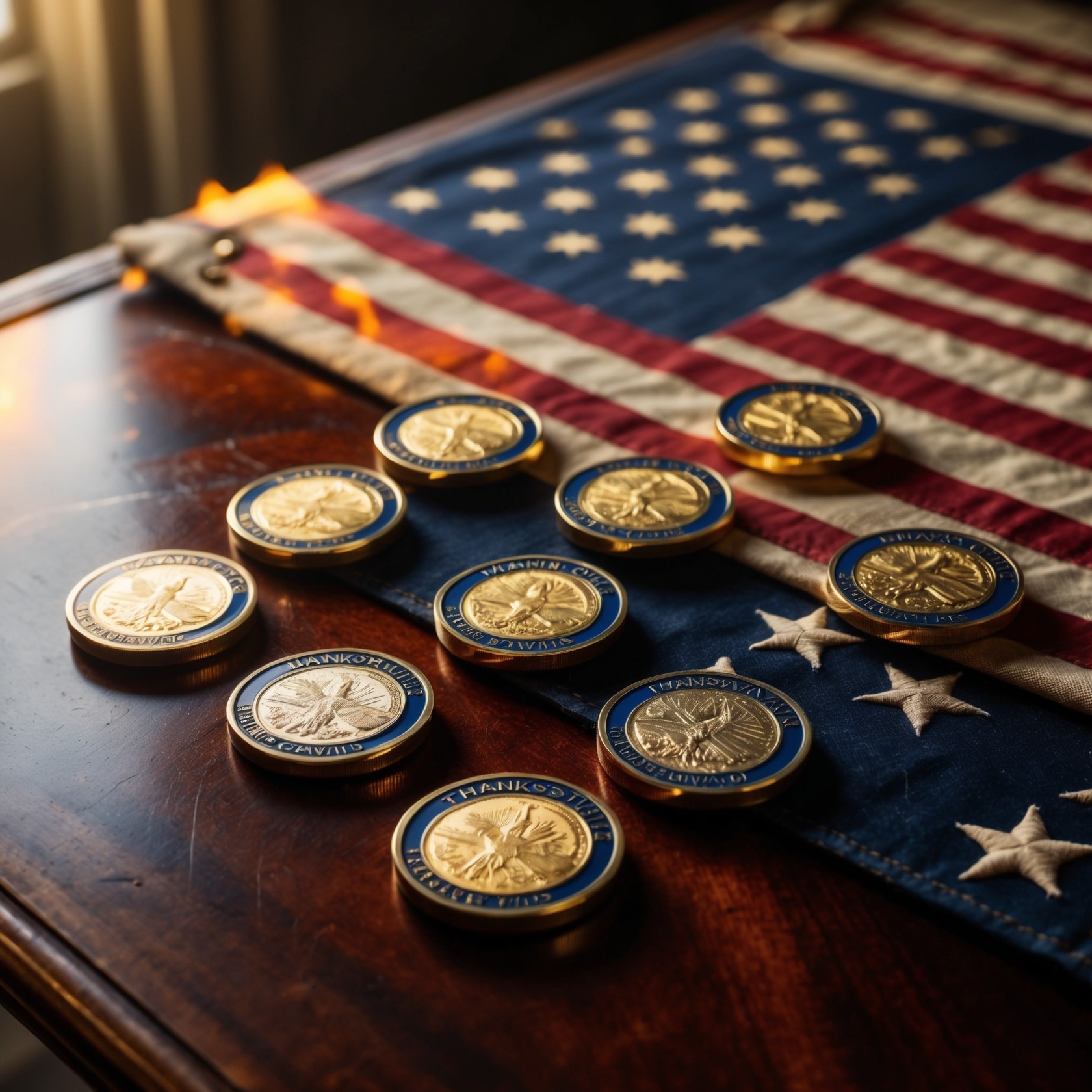 Celebrating Veterans with Thanksgiving-Themed Challenge Coins That ...